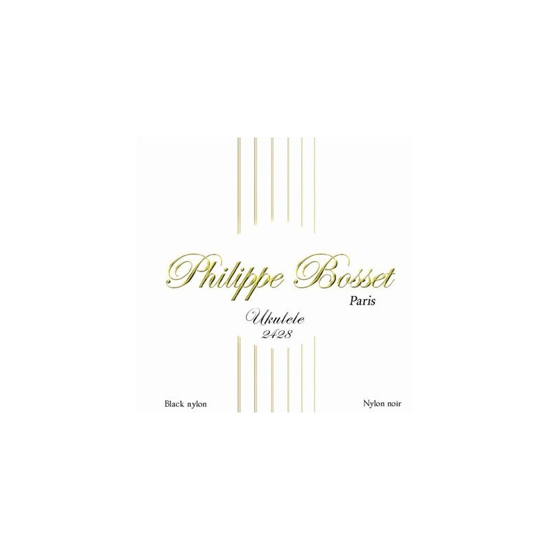 Philippe Bosset nylon noir ukulélé | Cordes ukulélé concert